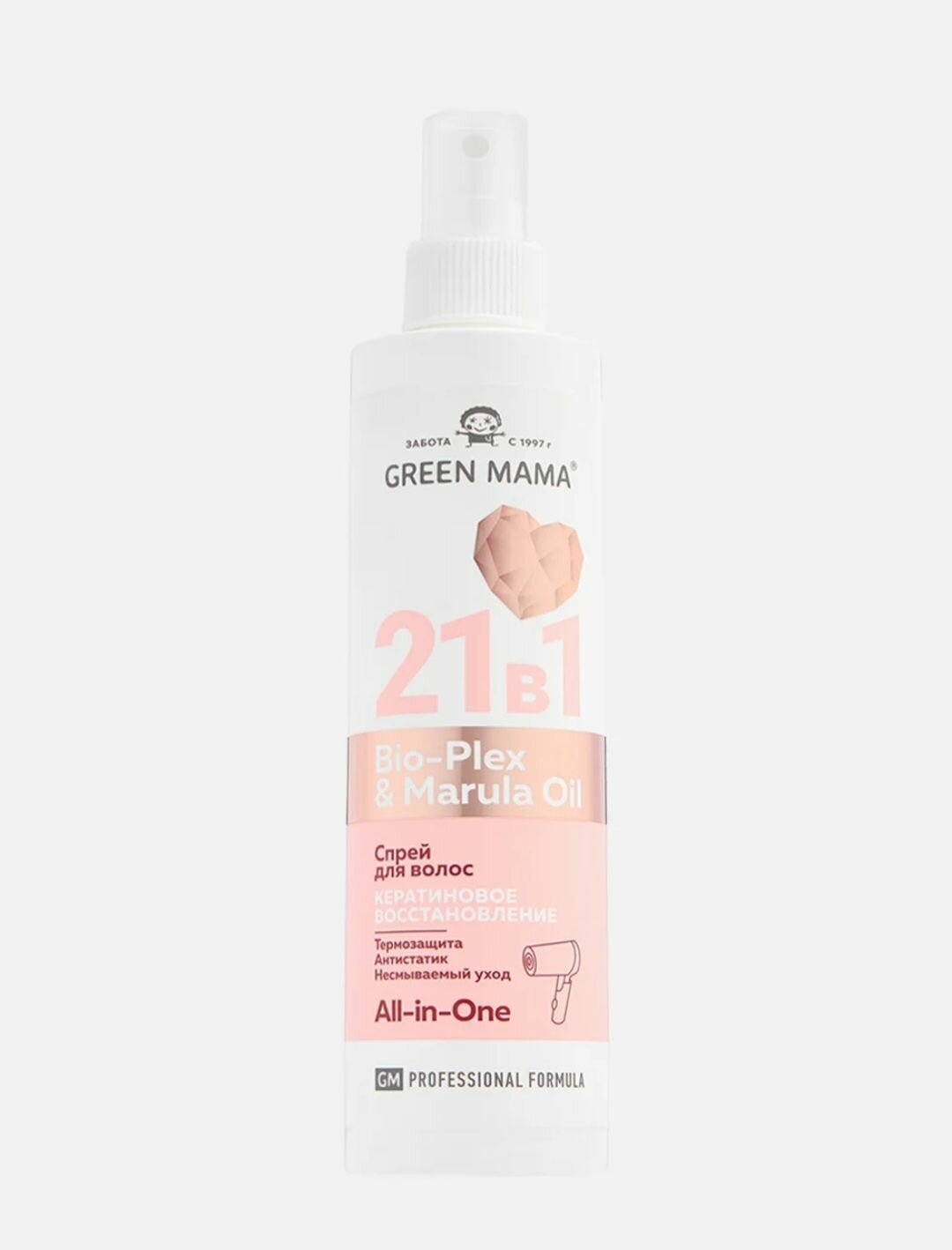 Спрей-реконструктор для волос GREEN MAMA all-in-one by aida