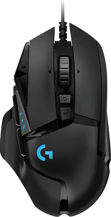 Игровая мышь Logitech G502 Hero Black, оптический датчик HERO, 11 кнопок, 25600DPI