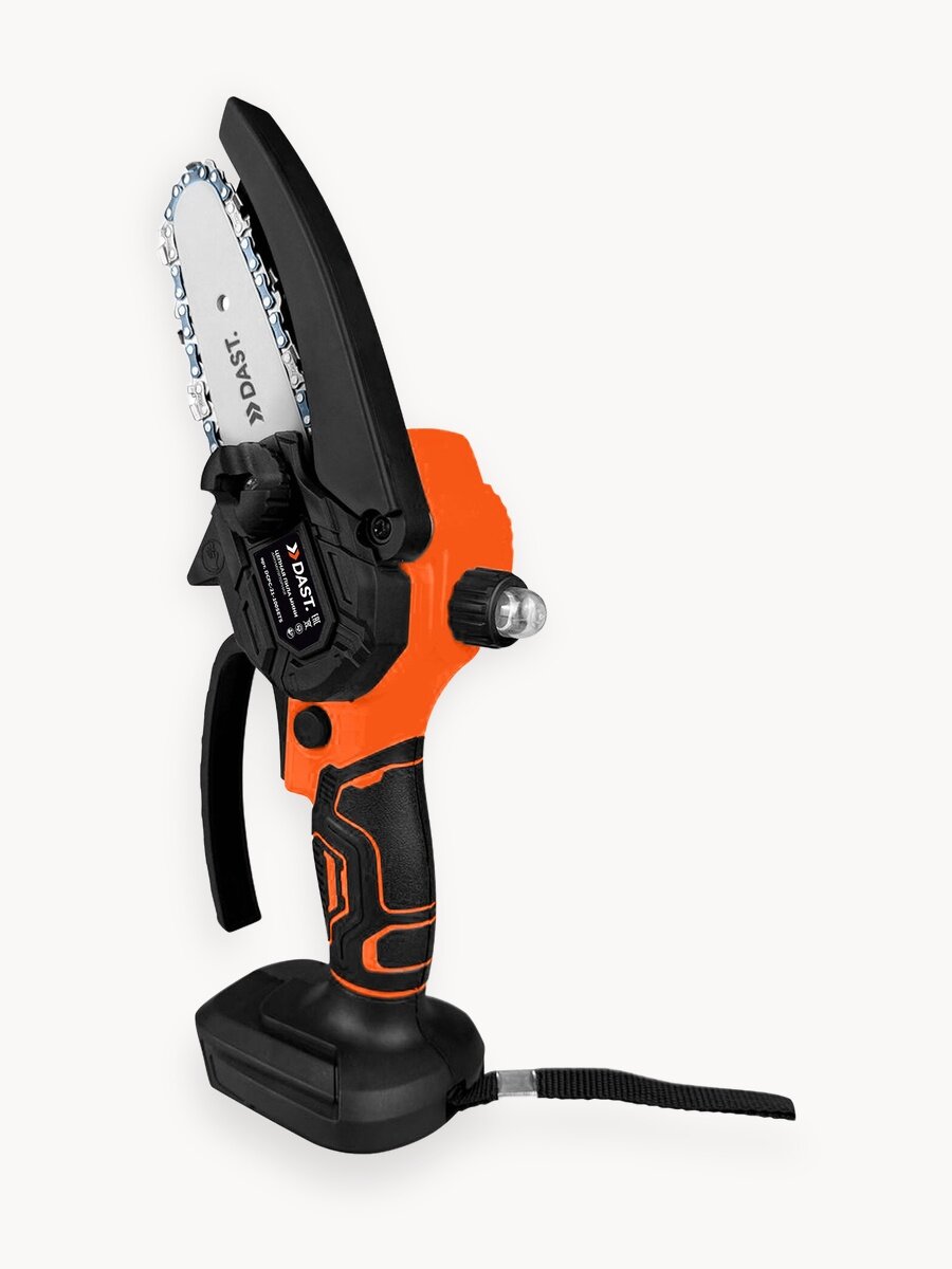 Пила аккумуляторная цепная в кейсе, 1 АКБ, 2 цепи, 1 шина, DAST