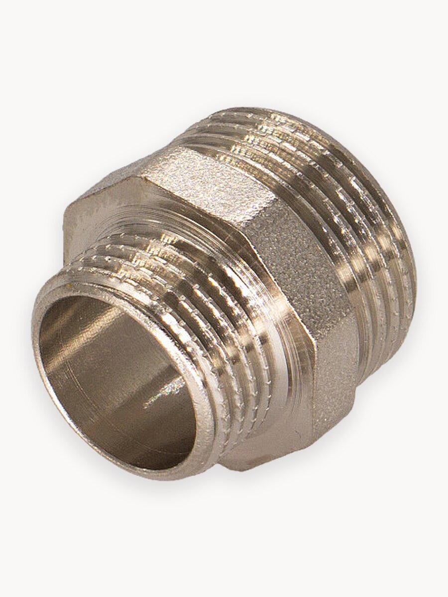 Ниппель латунный переходной 1" х 3/4" ш/ш CTM