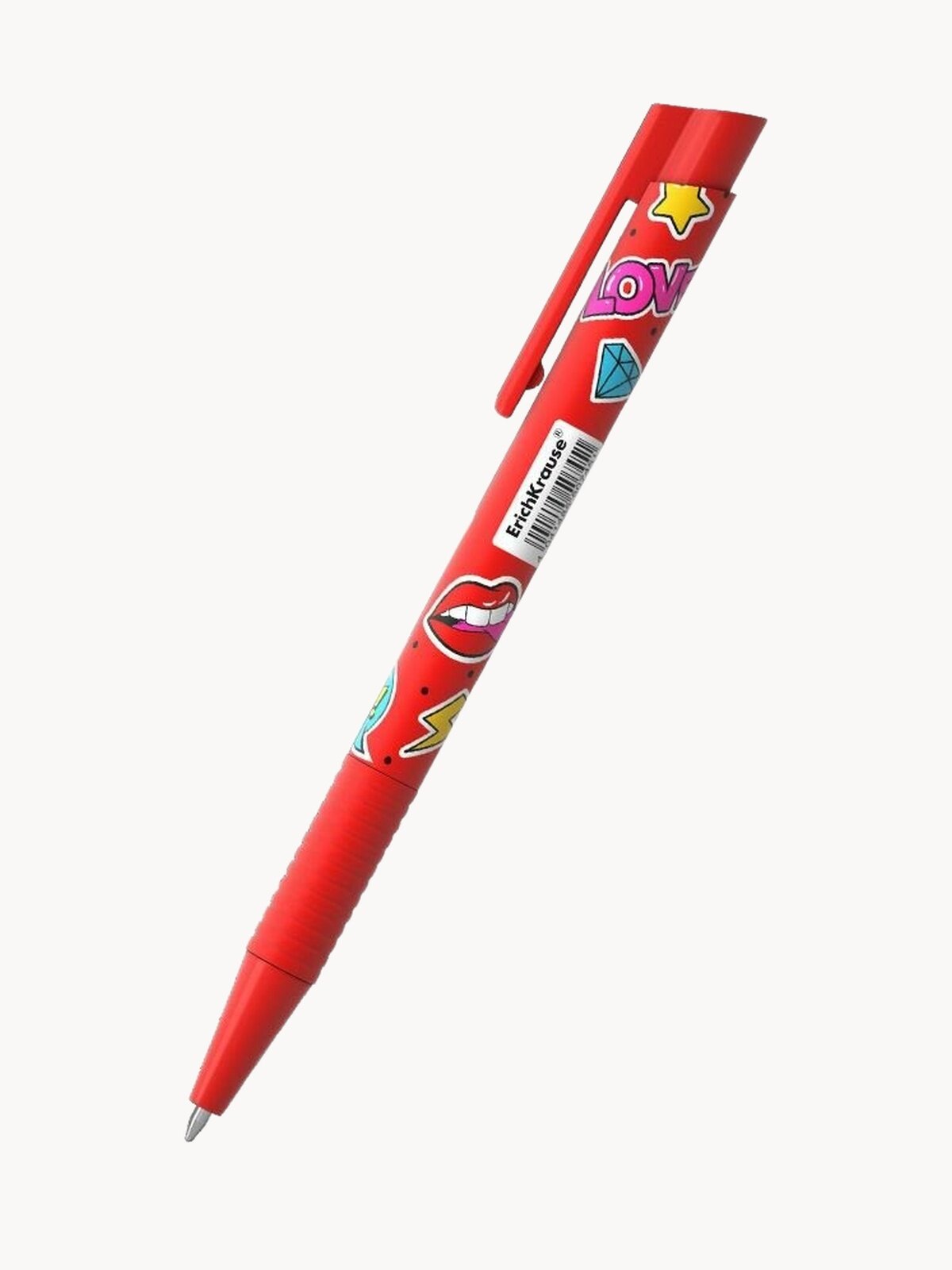 Ручка шариковая синяя автоматическая набор 5 штук ErichKrause ColorTouch Matic&Grip Sweet love 0,7мм