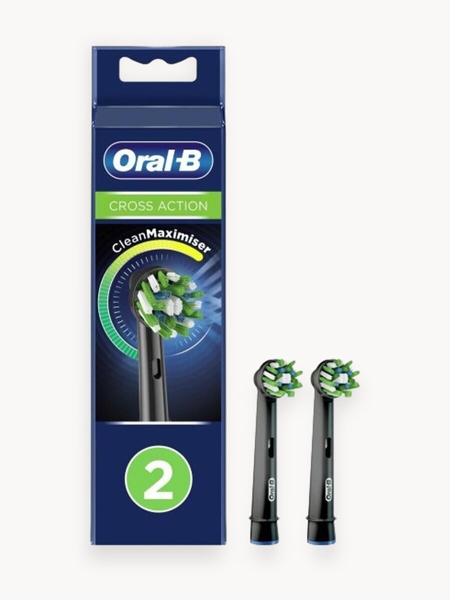 Насадка для электрической зубной щетки Oral-b Cross Action CleanMaximizer, 2шт