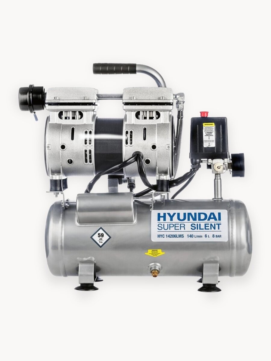 Компрессор поршневой безмасляный HYUNDAI HYC 14206LMS