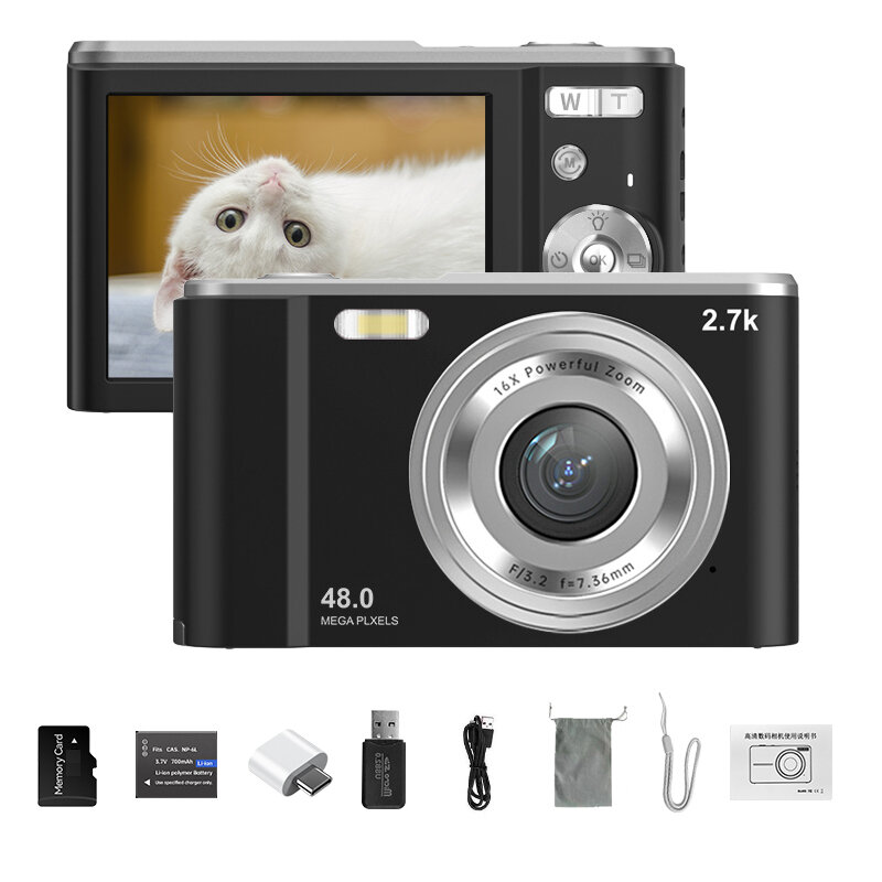 Цифровая камера SONGDIAN DC302L компактная, interstellar black, 64G Internal Memory