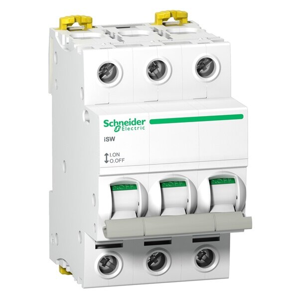 Выключатель нагрузки Schneider Electric 3П 100A трехфазный iSW Acti 9 (рубильник) A9S65391