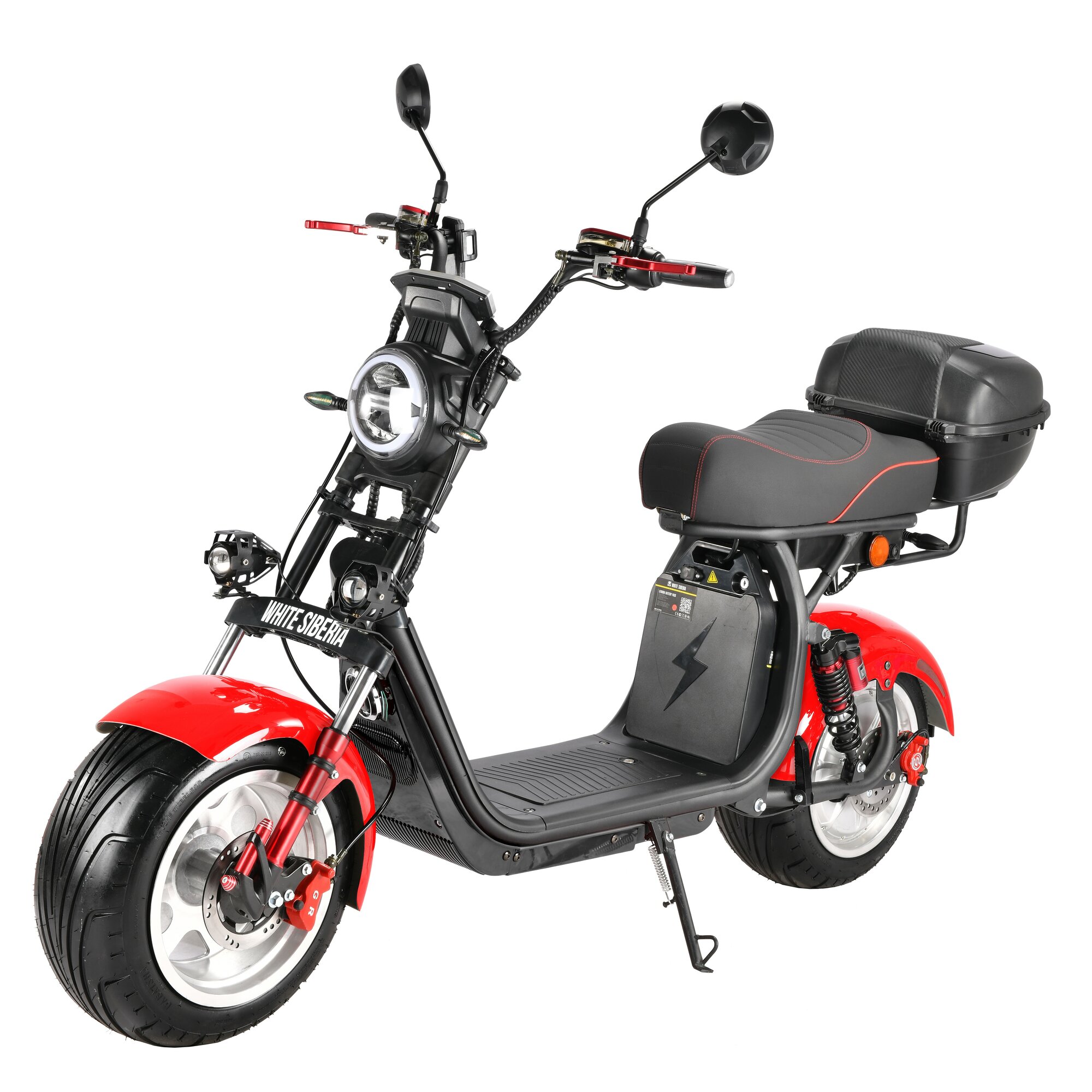 Скутер электрический White Siberia WS-PRO MAX 3950W красный 2025 года