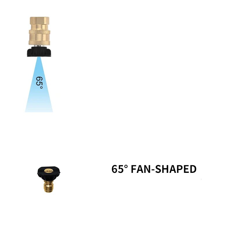 Насадка для мойки высокого давления Аксессуары для автомойки, 5 цветов, сопло для мойки высокого давления, быстрый разъем 1/4 дюйма, пистолет для мойки высокого давления, сопло с быстроразъемным разъемом