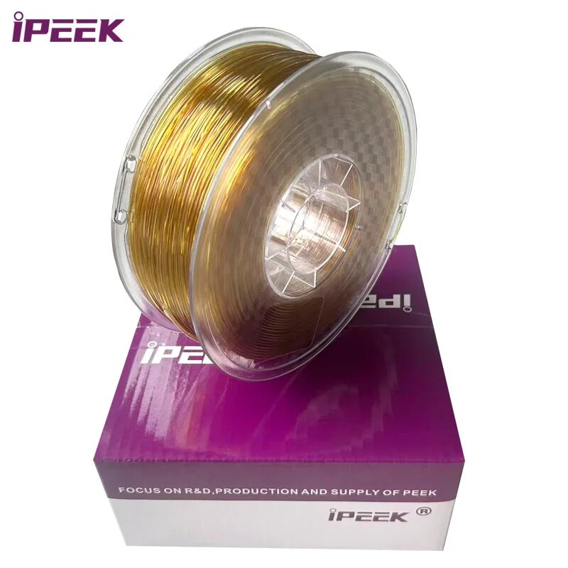 IPEEK PEEK PEI PPSU PPS первичный 3D-филамент PEEK CF/PEEK GF/PPS GF/PPS CF 3D-филамент D1.75мм натуральный черный 1 кг/рулон