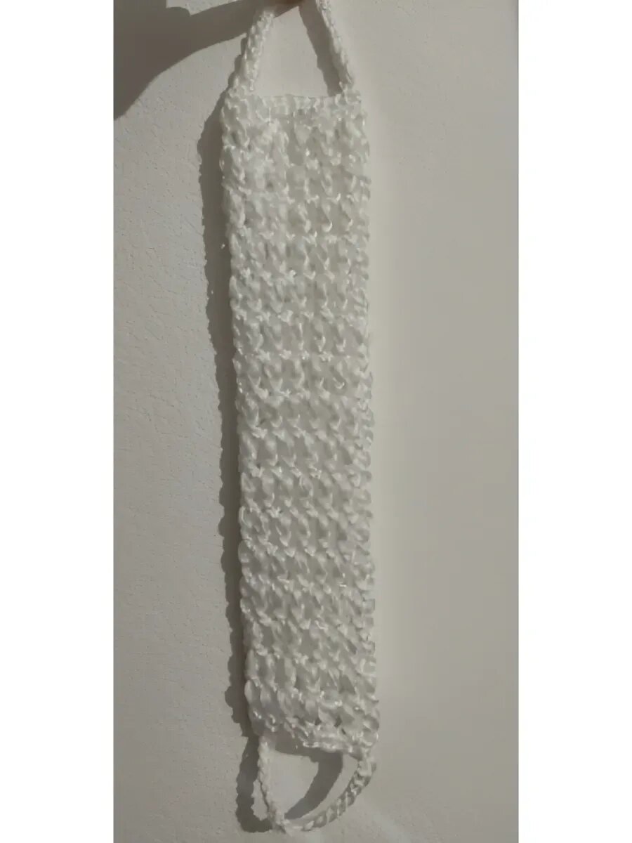 Мочалка вязаная для душа 35 см - 1 шт