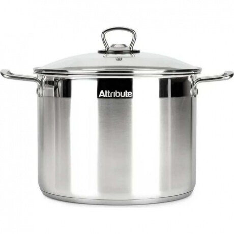 Кастрюля с крышкой ATTRIBUTE STEEL MASTER CHEF 8л