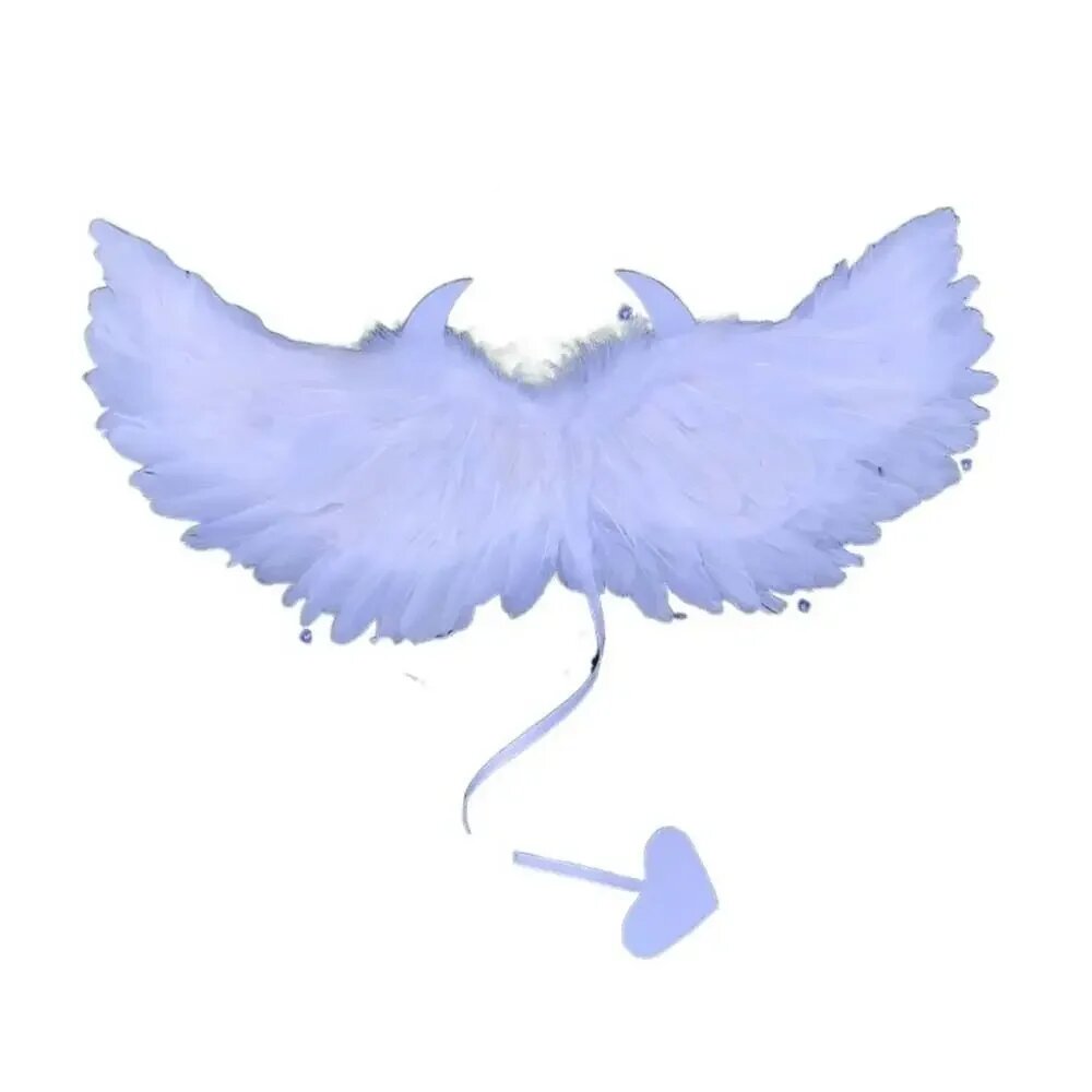 Черные крылья ангела из пластика White