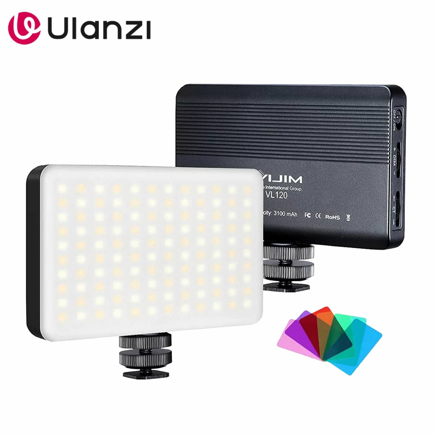 Осветитель Ulanzi VIJIM VL120 3200-6500K / Светодиодный осветитель / Видеосвет для съемки контента