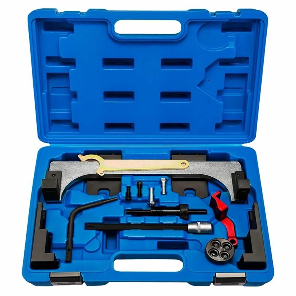 Набор фиксаторов ГРМ, для BMW B38/B46/B48/B58, металл, синий, кейс.