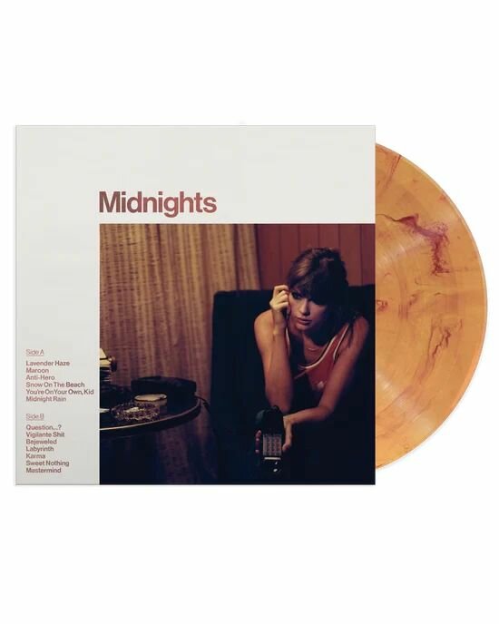 Taylor Swift - Midnights (2022)/Special Edition - Кровавая Луна Мраморная/Виниловая пластинка