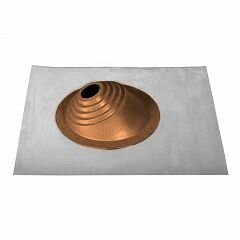 Манжета кровельная угловая №1 75-200 мм, силикон, 500*600 мм коричневая