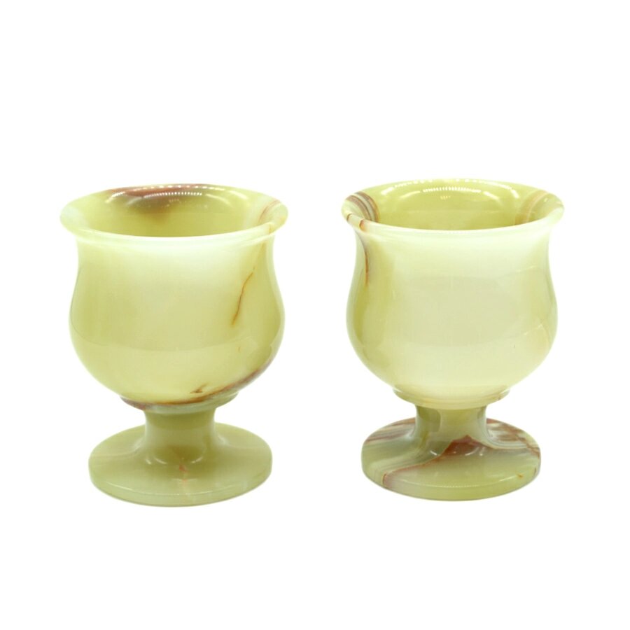 Бокалы из камня оникс "Люкс" 70*70*90мм .