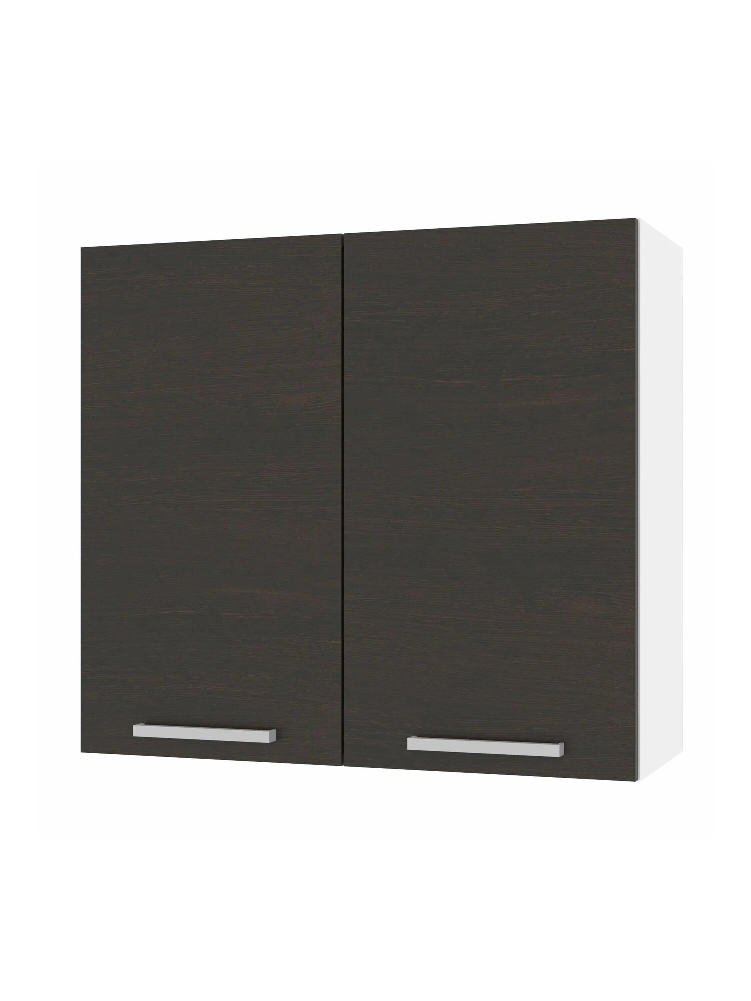 Шкаф кухонный навесной 80х30х72 см, "Полка 800" - белый/венге