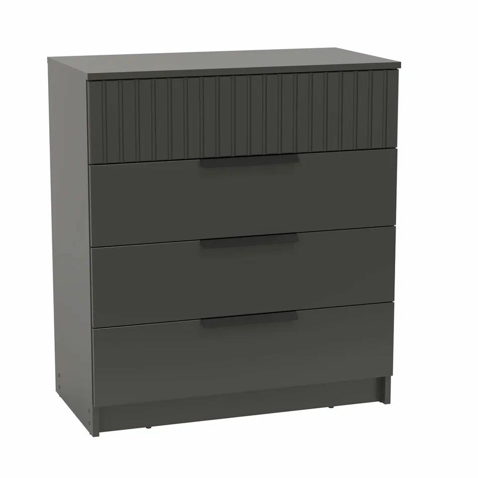 Комод с ящиками 67.20 Брандо, графит, 80х42х90 см, МДФ