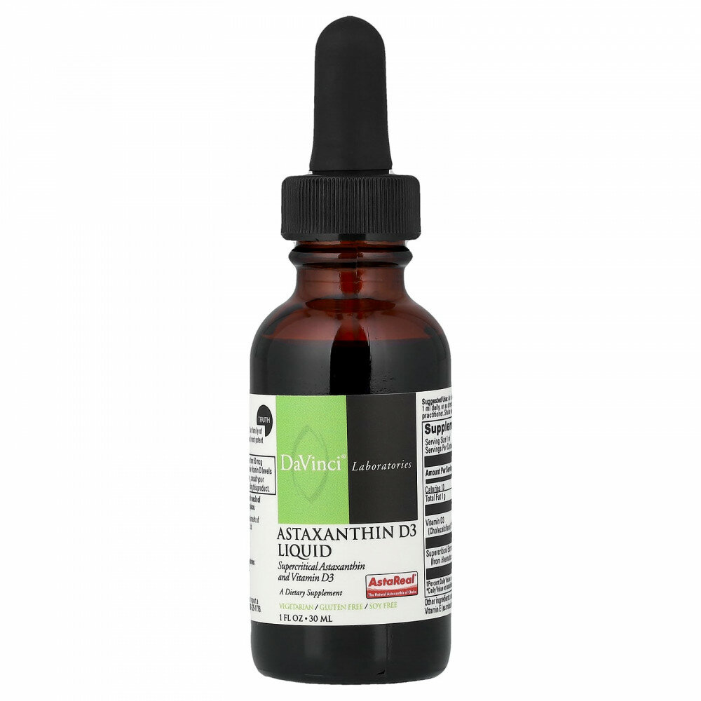 DaVinci Laboratories, Astaxanthin D3 Liquid, 1 fl oz (30 ml)