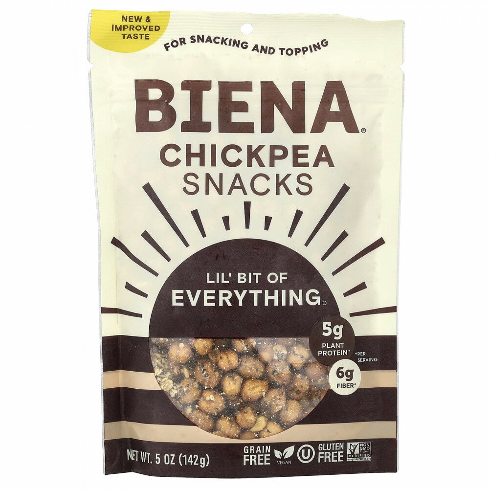 BIENA, снеки из нута, Lil' Bit Of Everyone®, 142 г (5 унций)
