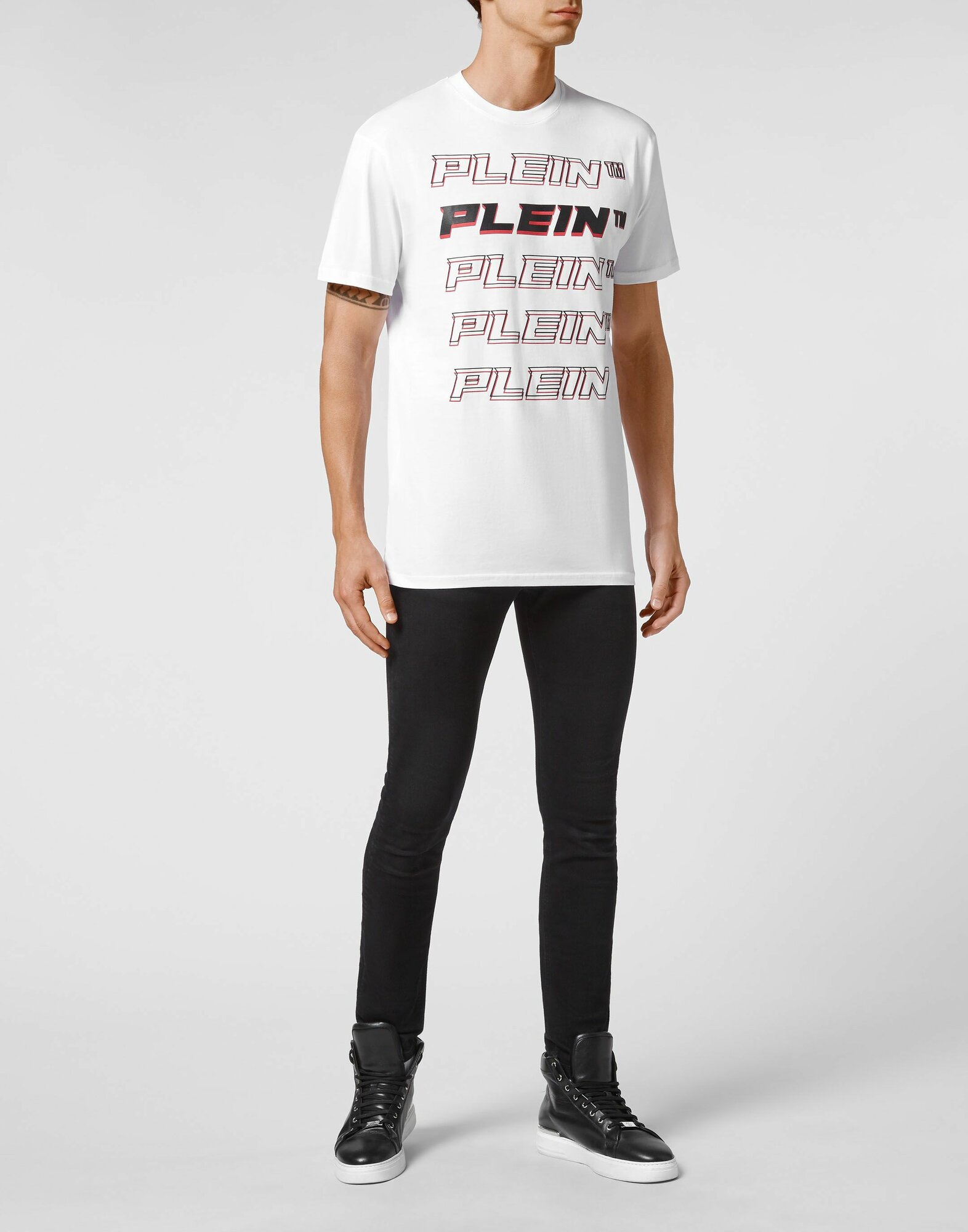 Футболка PHILIPP PLEIN, размер 54, белый — фото 1