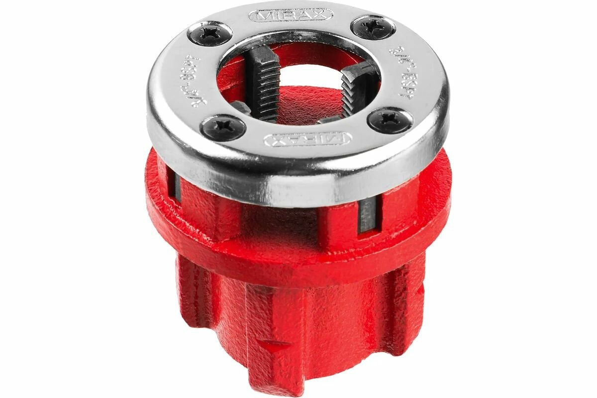 Клупп трубный MIRAX размер 3/4", резьбонарезное исполнение для труб, сменные гребёнки