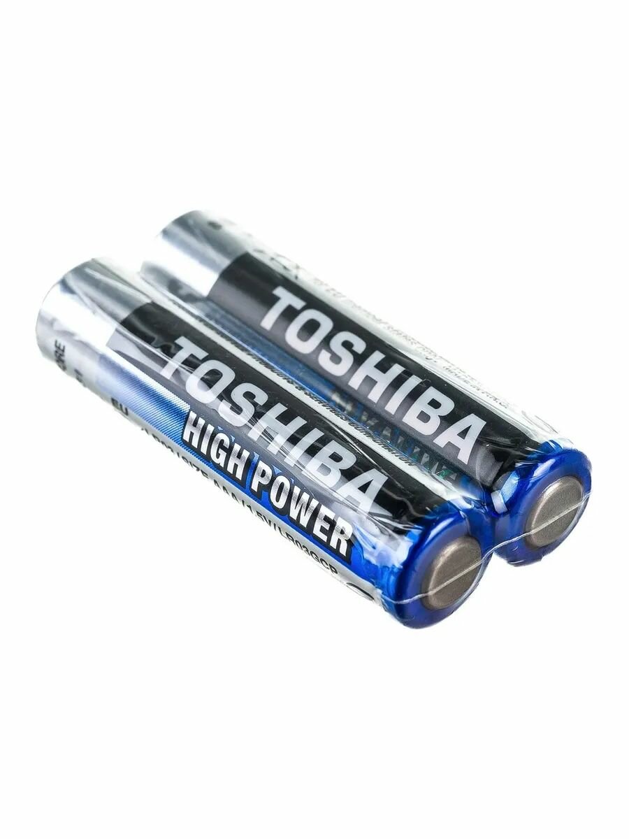 Батарейки ААА мизинчиковые LR3 "Toshiba", алкалиновые, 2 штуки