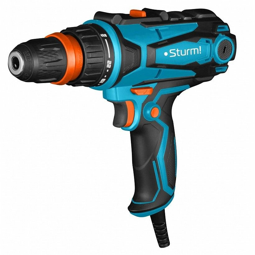 Sturm! ID2145PT Дрель шуруповерт Sturm! "Проф", 2 скор, сменный патрон 10 мм,22+1, 45 НМ, Шнур 4М ID2145PT