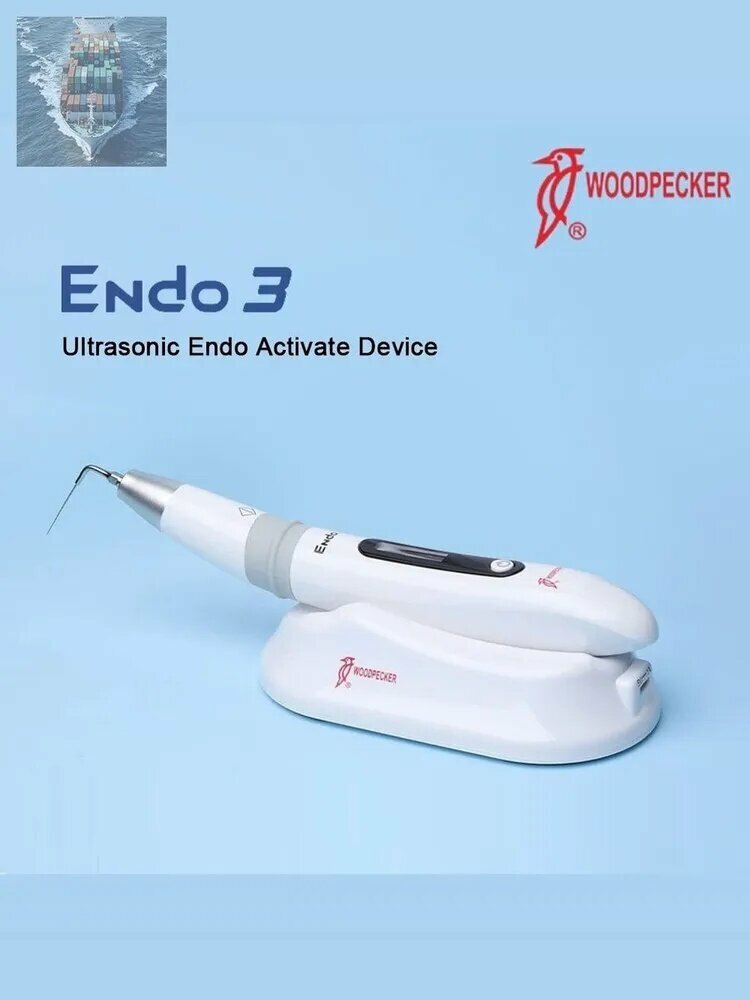 Стоматологический ультразвуковой активатор, беспроводной инструмент для промывки корневых каналов Woodpecker Endo3 для ультразвуковой чистки зубов