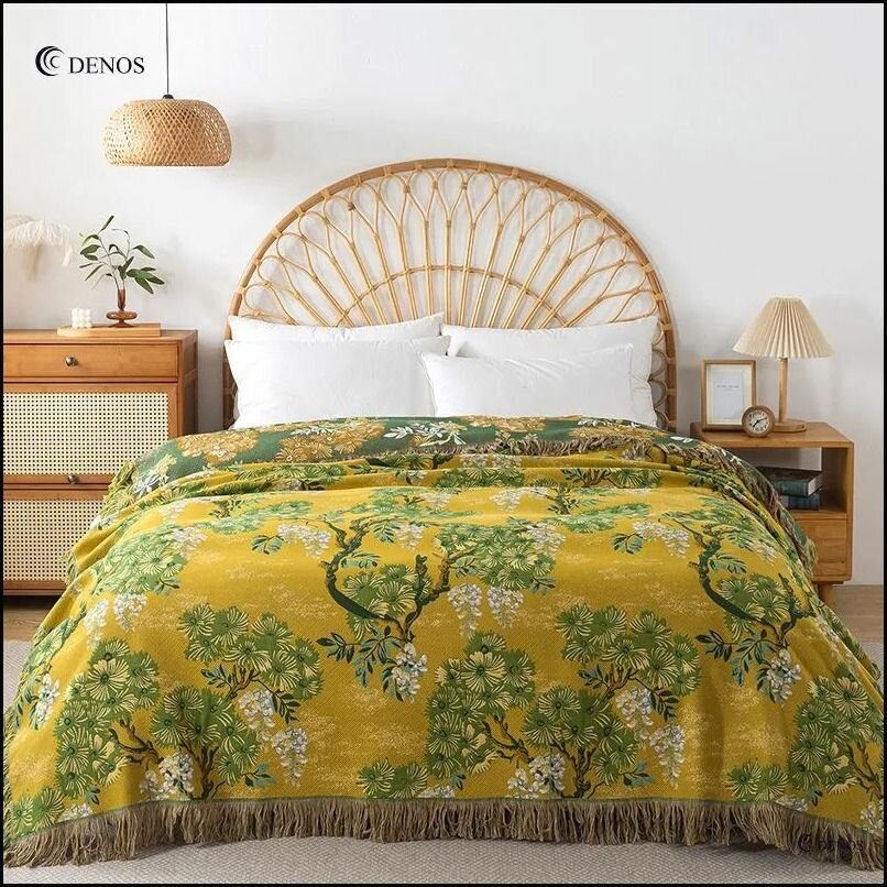 Плед , Хлопок, 200 см х 230 см