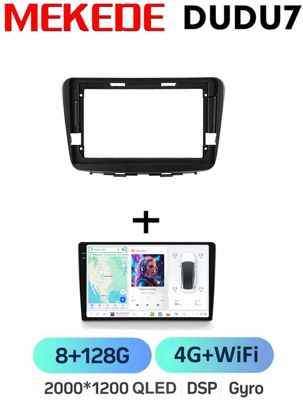 Магнитола 9" Mekede DUDU7 8/128 Gb для Suzuki Baleno 2 2015-2022 carpay Android