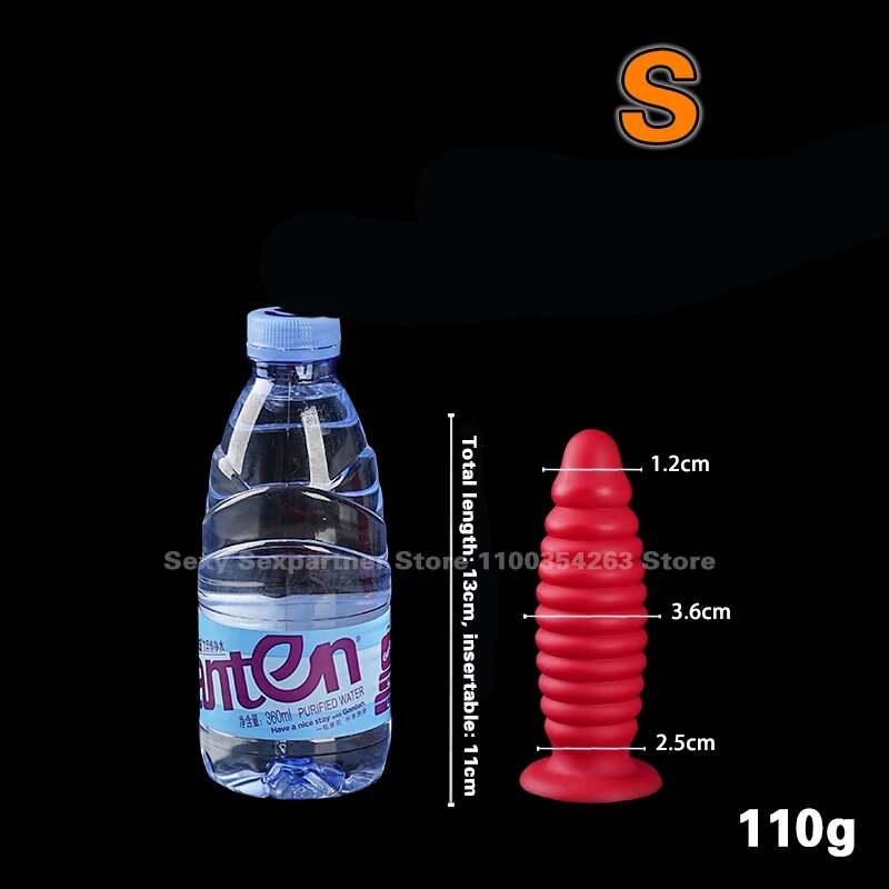 Огромный болт, анальная пробка, массажер простаты, нить, задница, анальный фаллоимитатор, Red-S