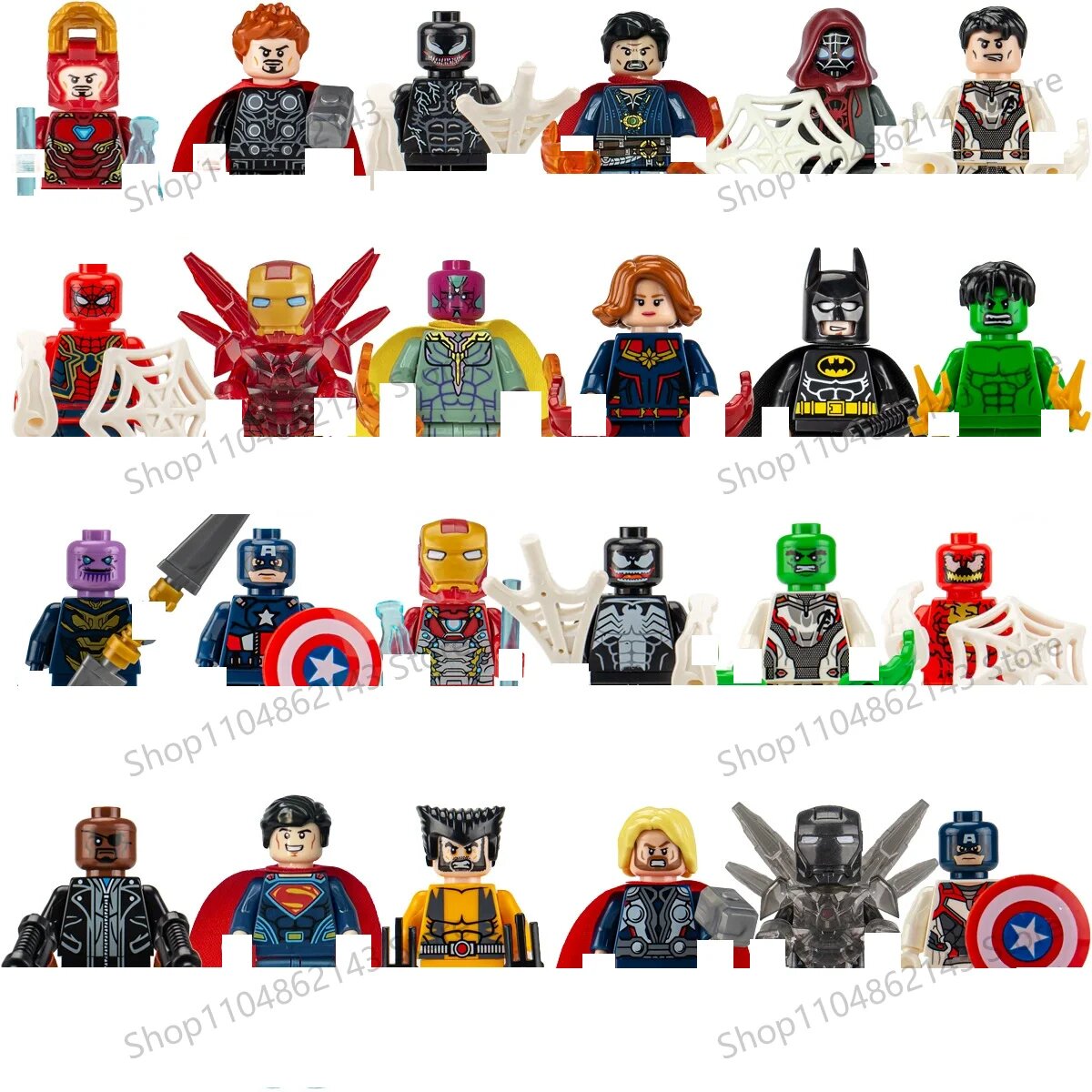 Keeppley Marvel строительные блоки, 24PCS