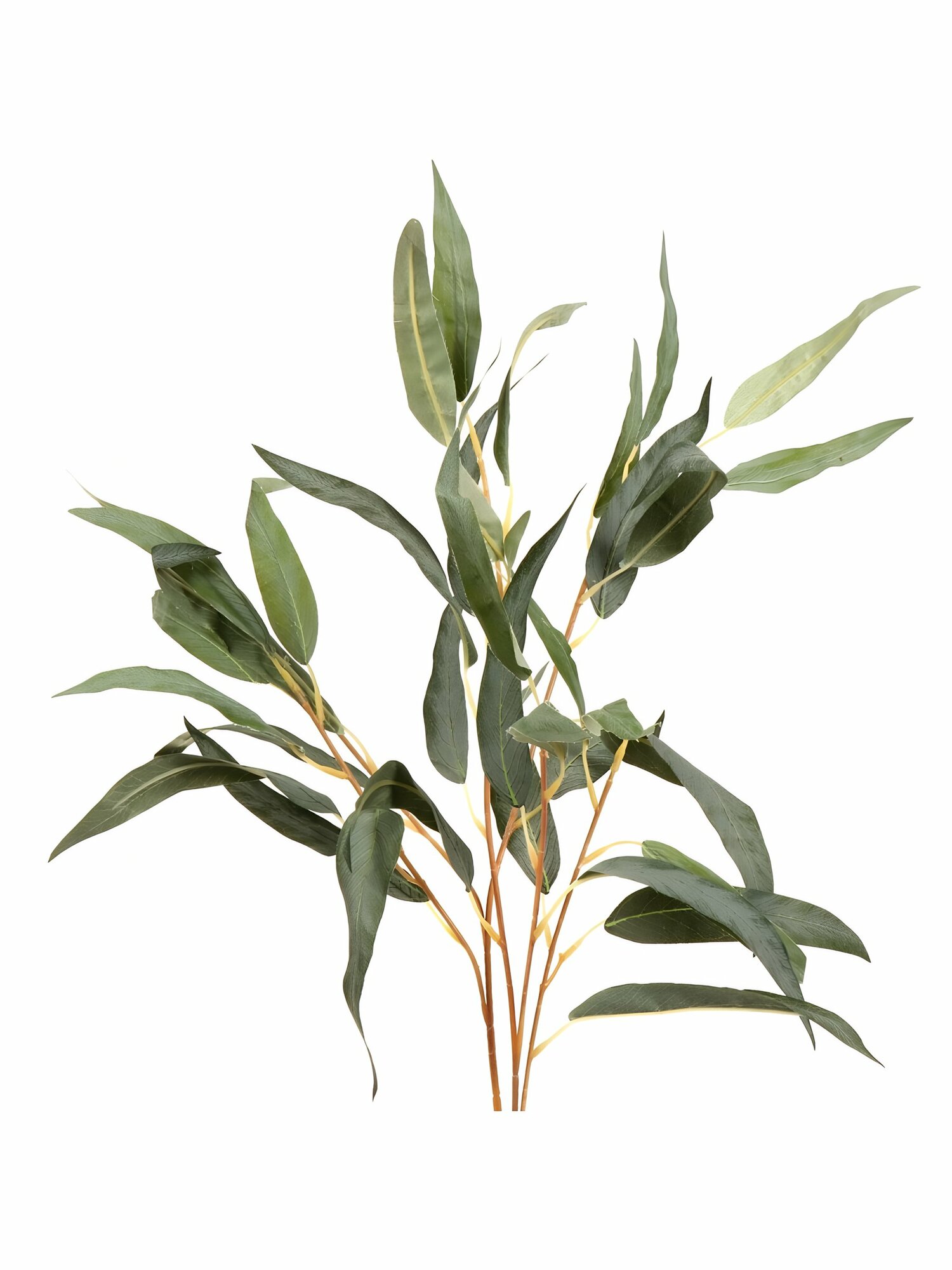 Искусственный эвкалипт ветка 100 см для декора интерьера, напольное растение в вазу для дома и офиса, модель Y4-5267