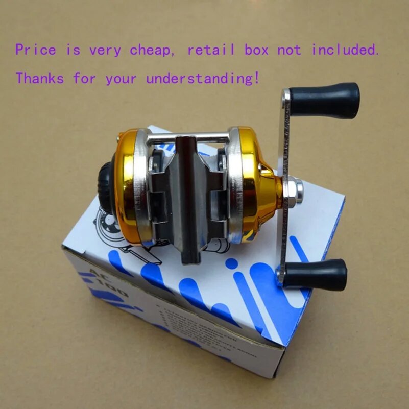 Золотая мини-катушка для рыбалки Shimano 5.2:1
