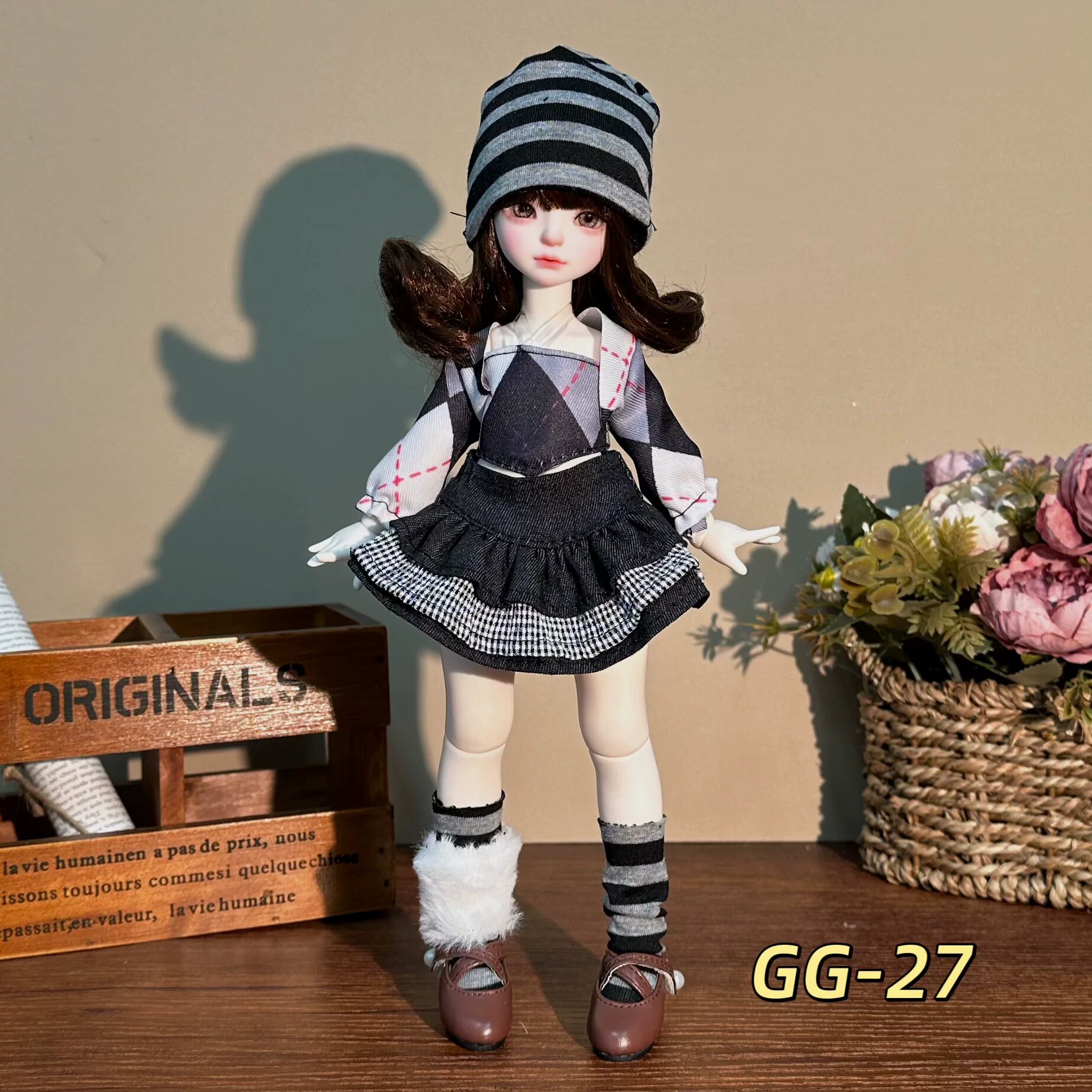 Одежда для кукол BJD, 6 предметов, комплект одежды для куклы 30cm шт, аксессуары для кукол BJD, платье для куклы Ghost