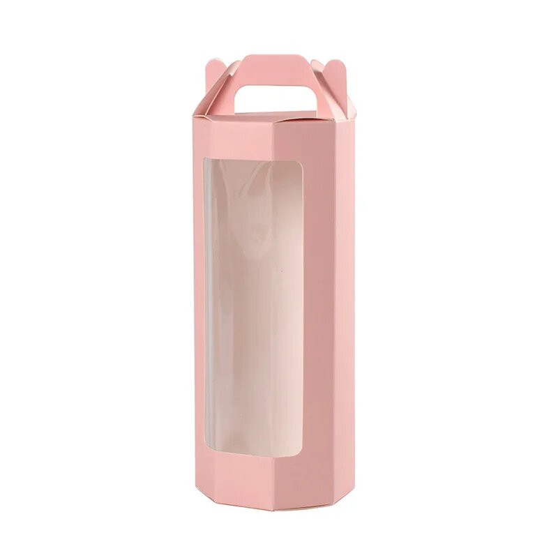 Восьмиугольные подарочные коробки WEHRPARTY 10/20 шт. Pink, 20pcs