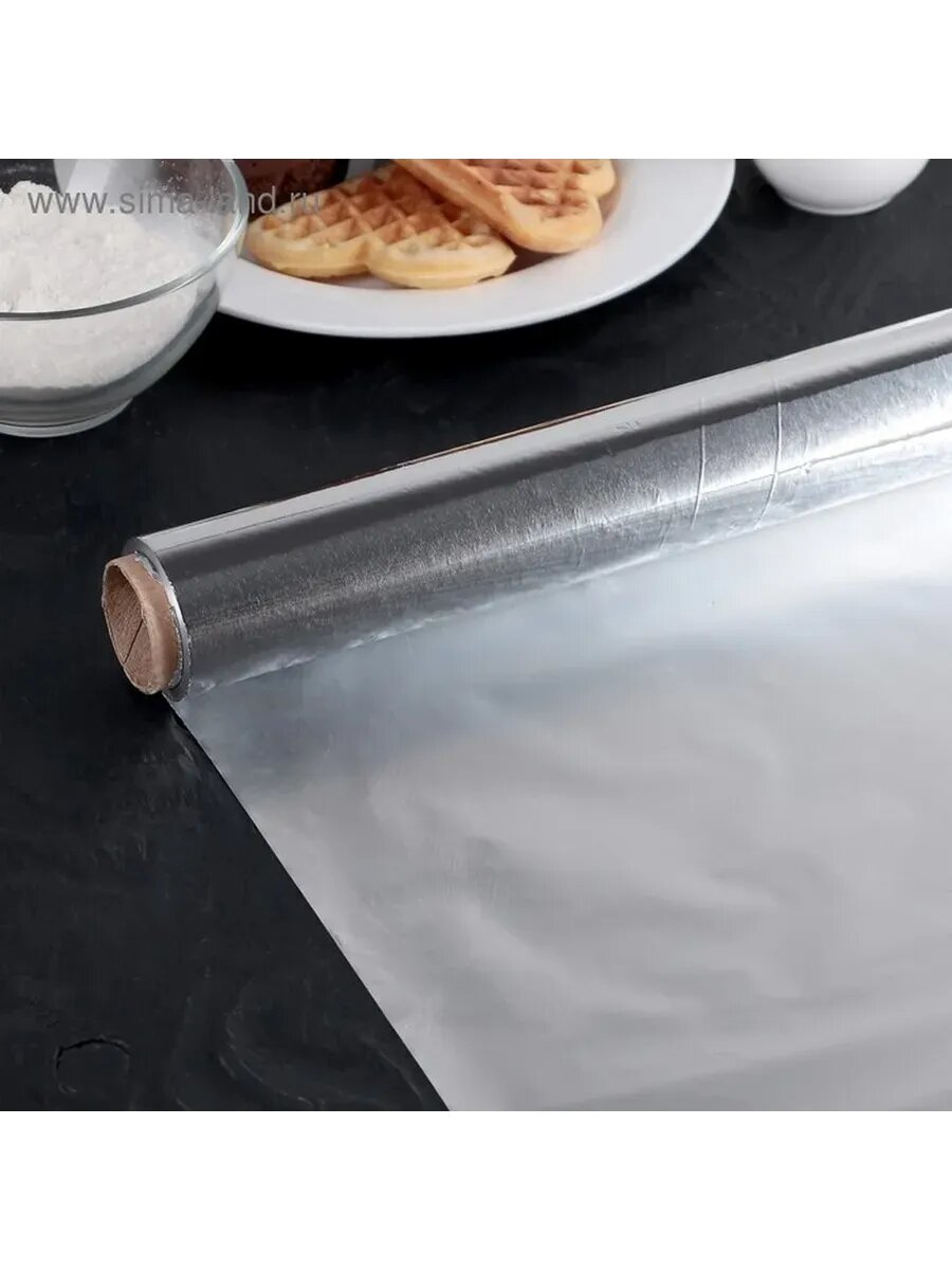 Пищевая алюминиевая фольга 29 см × 50 м