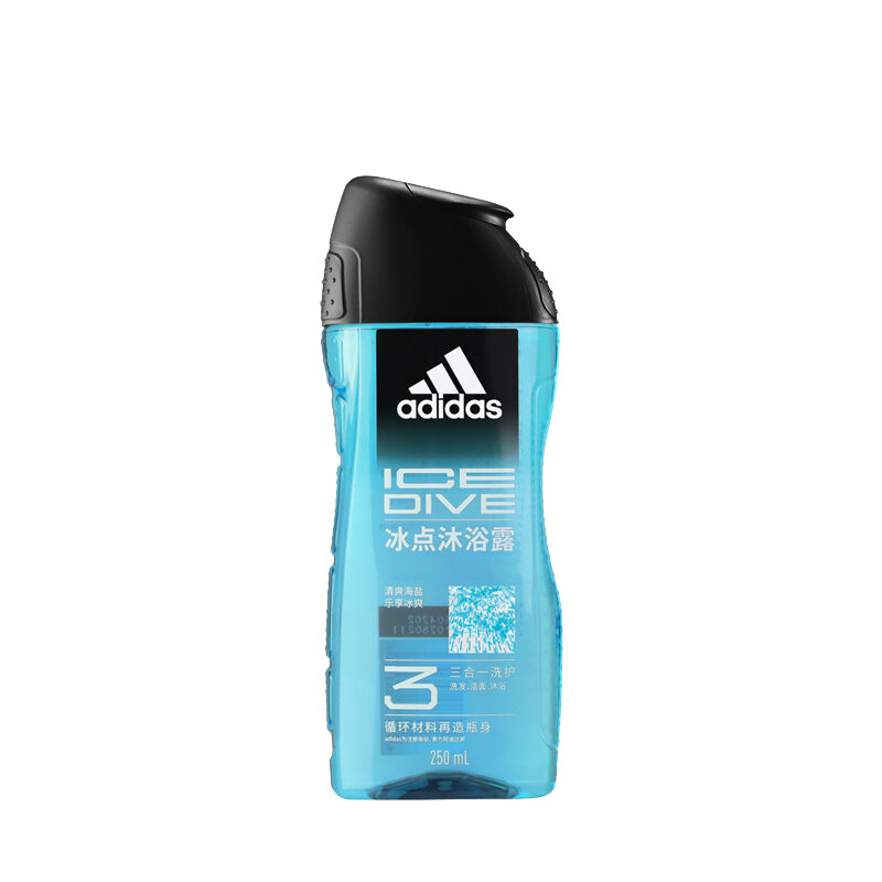 Гель для душа мужской Adidas ICE DIVE 3-в-1, 250 мл