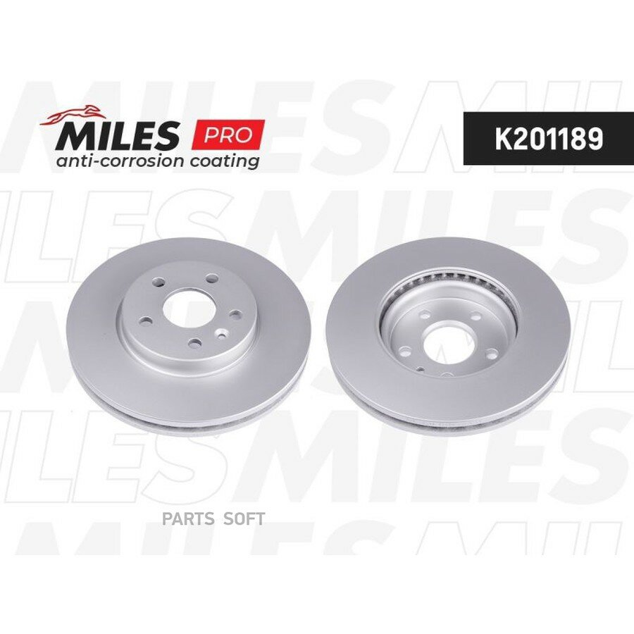 MILES K201189 Диск тормозной CHEVROLET CRUZE/OPEL ASTRA J R15 09- передний D=276мм. ()