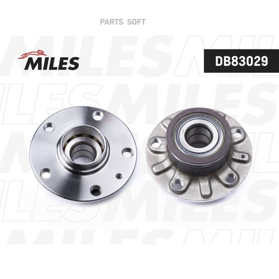 MILES DB83029 Ступица с подшипником задняя +ABS AUDI A3 II-IV/SKODA/VW GOLF V-VII 03- . ()