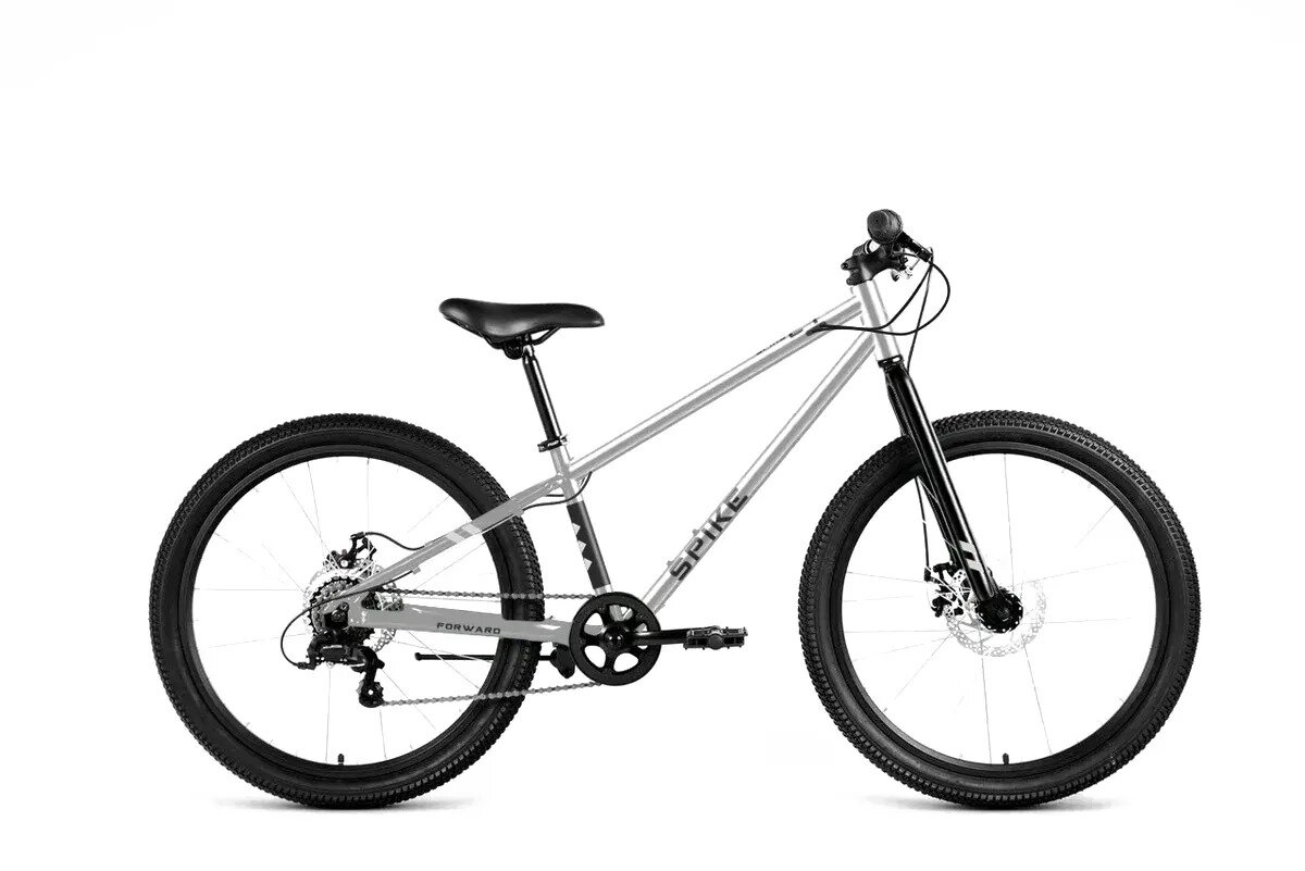 Велосипед FORWARD SPIKE CX D 24" 7ск. 2026 (требует финальной сборки), Цвет серый, Размер 11"