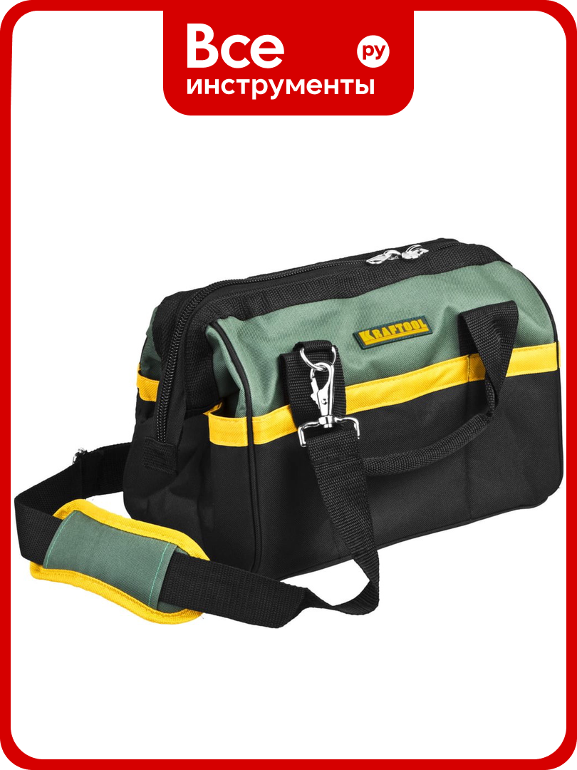 Сумка для инструмента Kraftool 20 карманов, 12" 38712-12, Вмещает большое количество инструментов