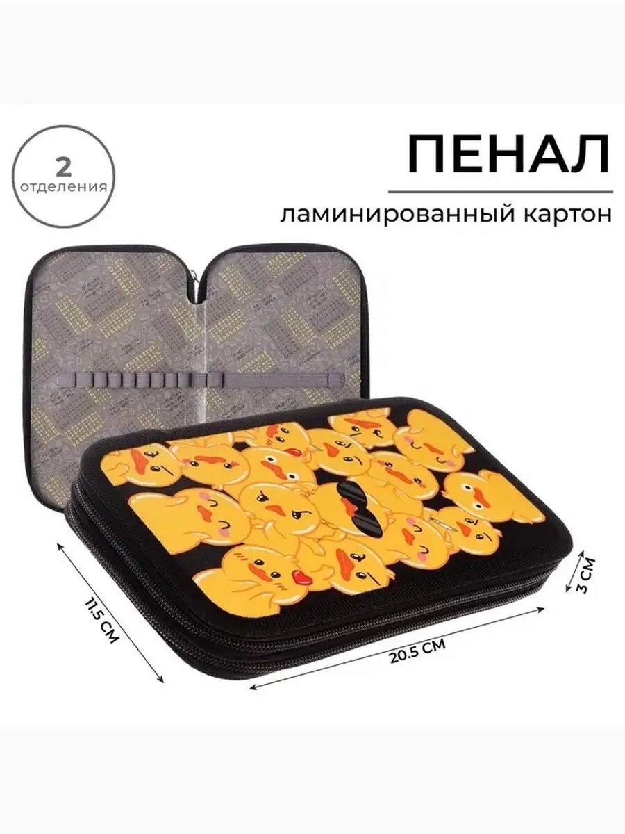 Практичный двойной пенал для школьников
