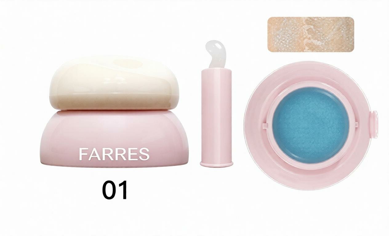 Бальзам желе для губ FARRES 5106-01 DG оттеночный морозный прозрачный 3,5 г