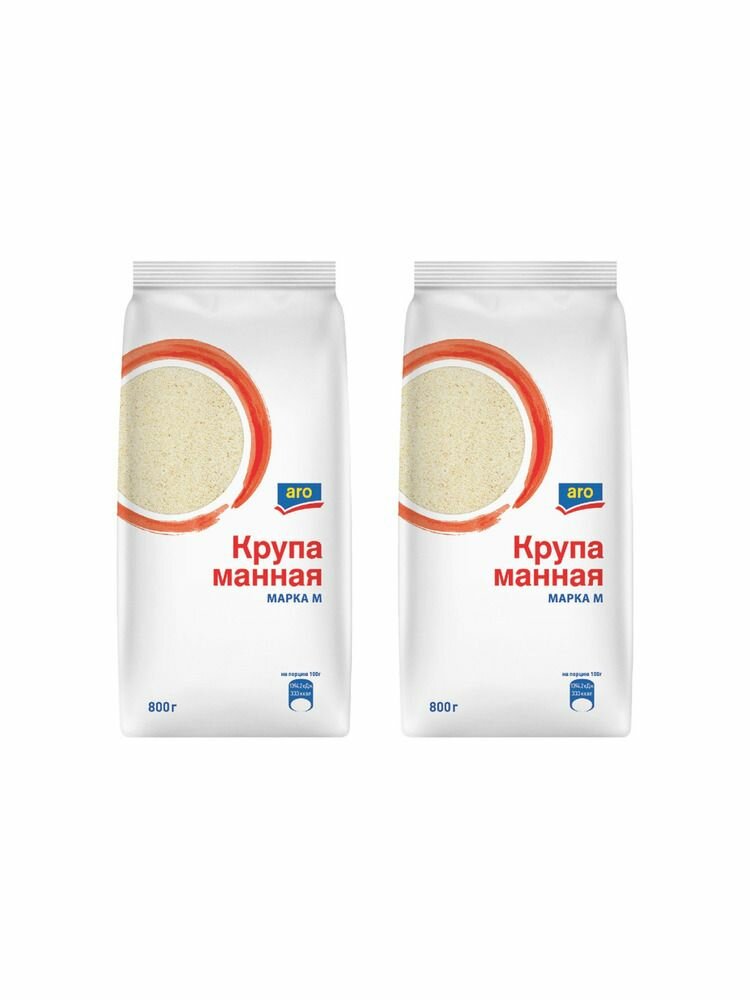 Aro Крупа манная, 800 г, 2 шт