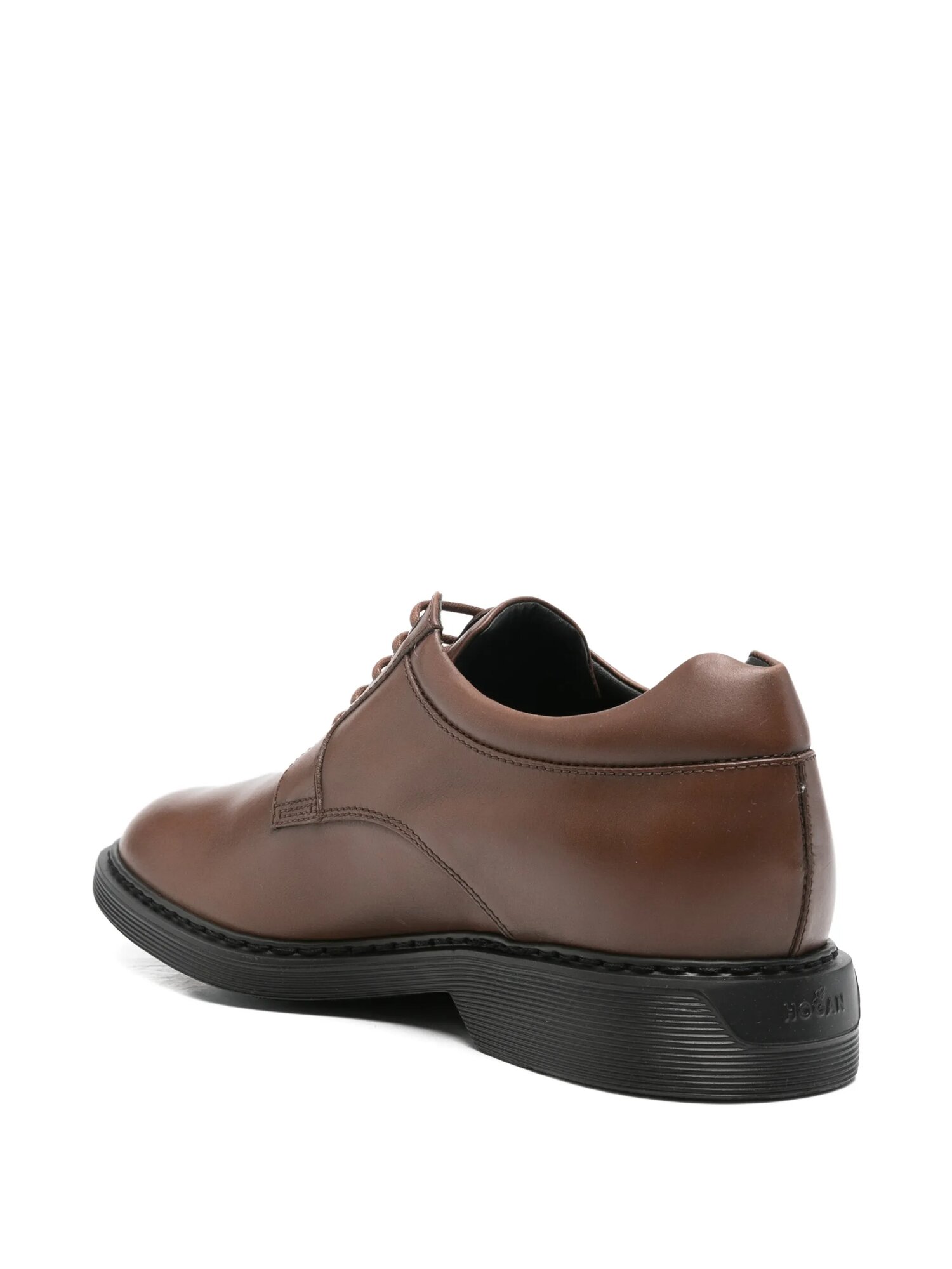 Туфли Hogan Logo-embossed leather derby shoes, размер 7,5 UK — фото 1
