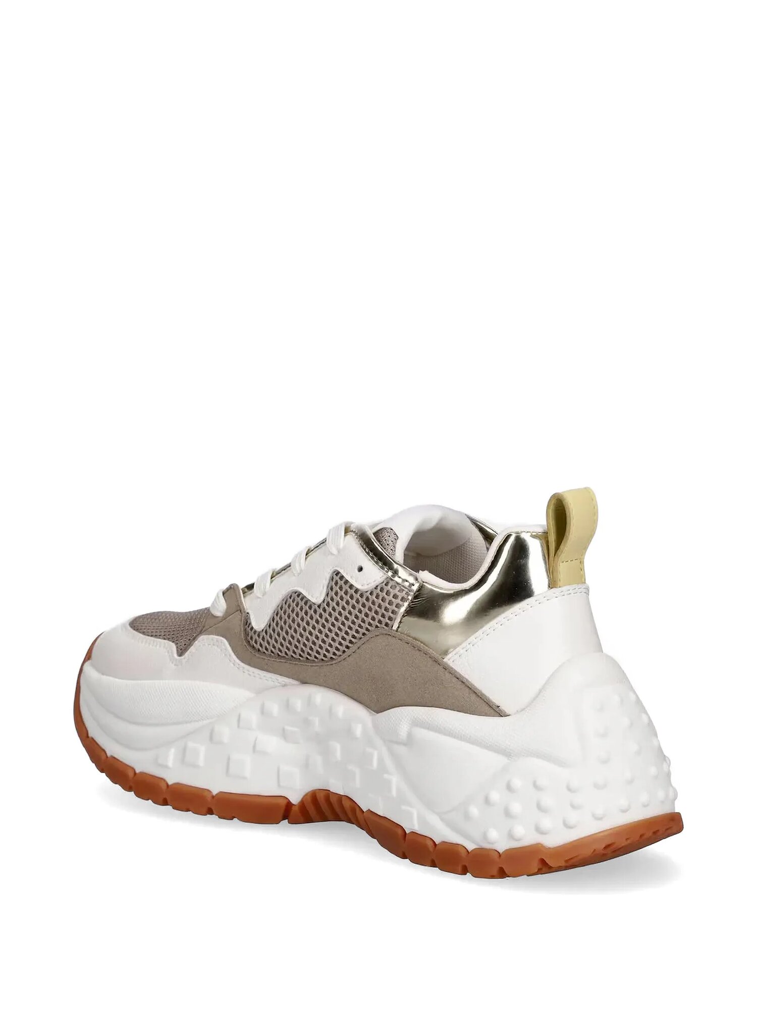Кроссовки Armani Exchange Panelled chunky-sole sneakers, размер 37, бежевый/белый — фото 1