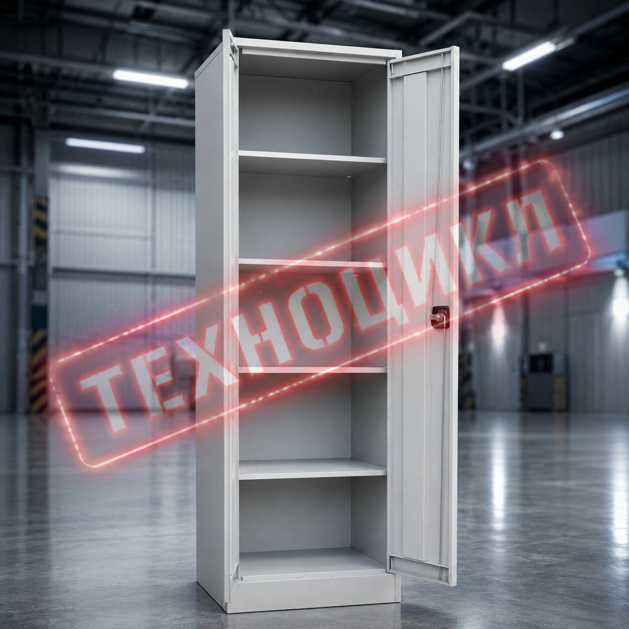 Шкаф архивный ША-600 техноцикл 1850х600х500 мм, серый