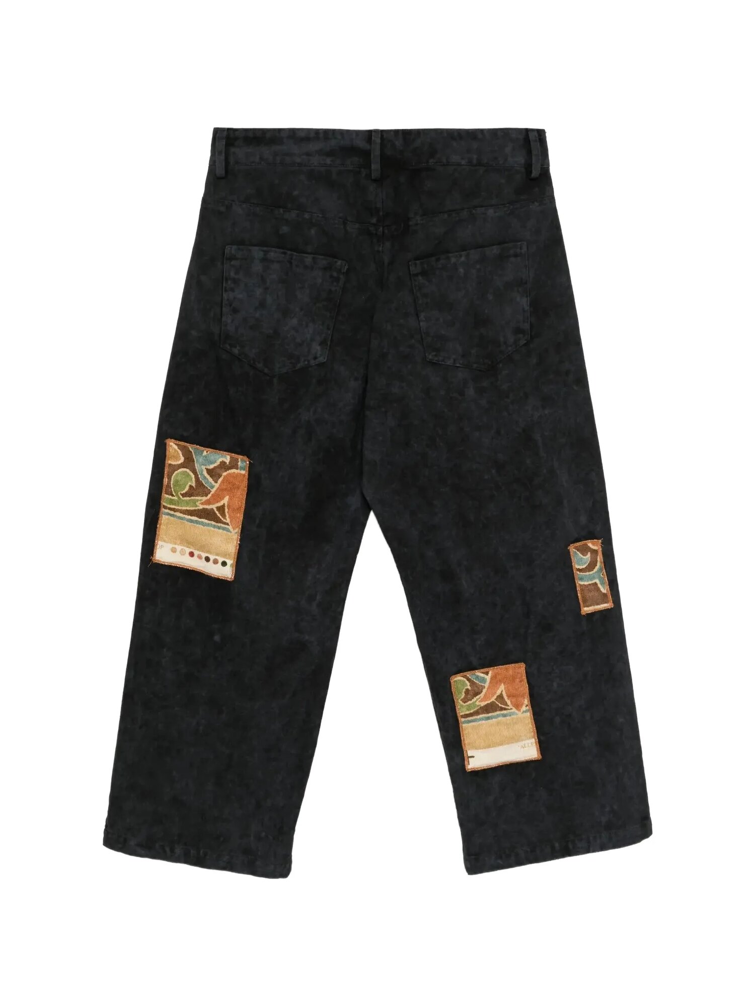 Джинсы Stain Shade Patchwork acid-wash jeans, размер L, black/black — фото 1